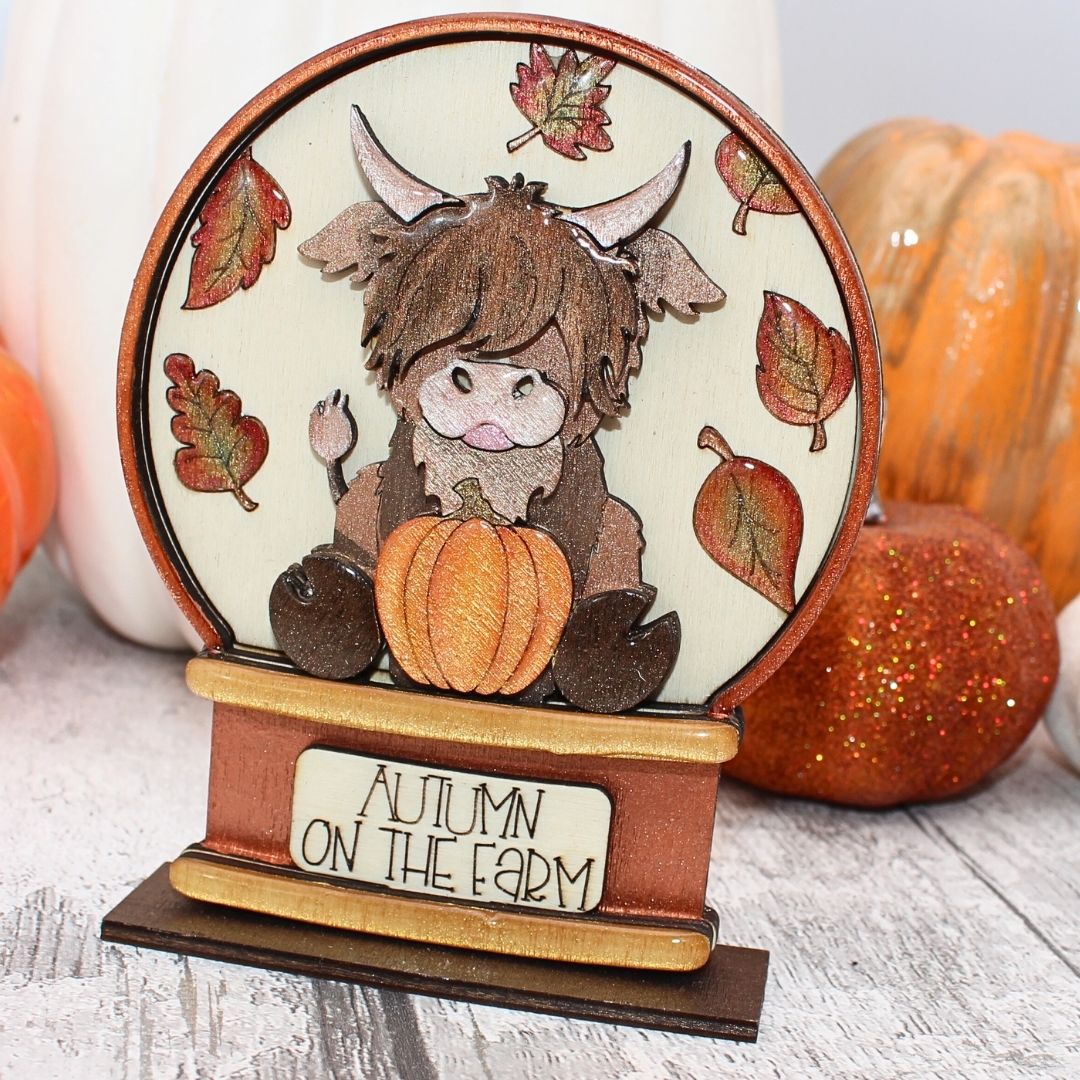 Highland Cow Globe Set – LMGiftsbyDee
